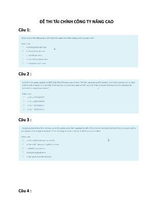 Tutorial 6 answer pratice - Tutorial 6 : Equity Analysis-Fundamental ...