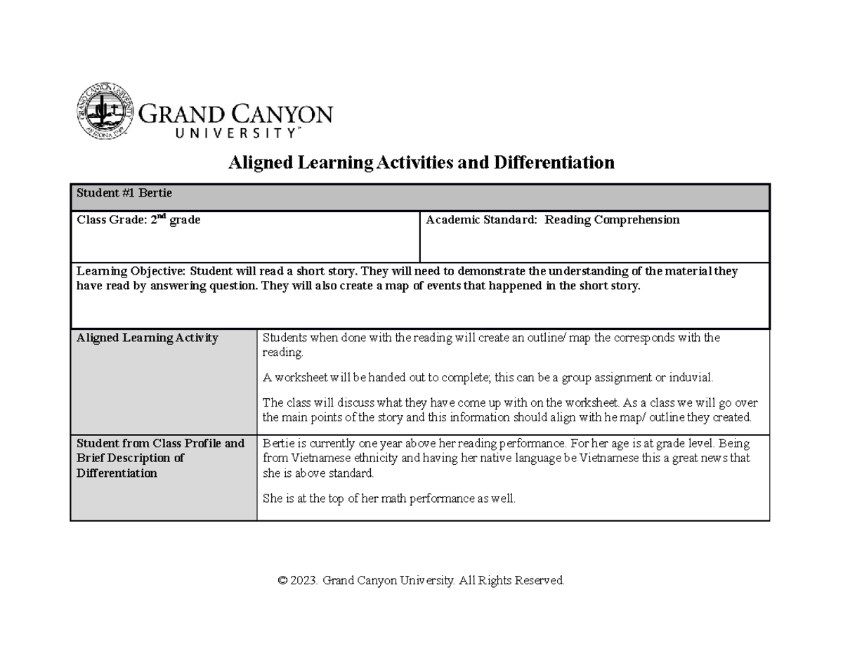 ELM-210-D-T5-Aligned Activities and Differentiation DONE - Aligned ...
