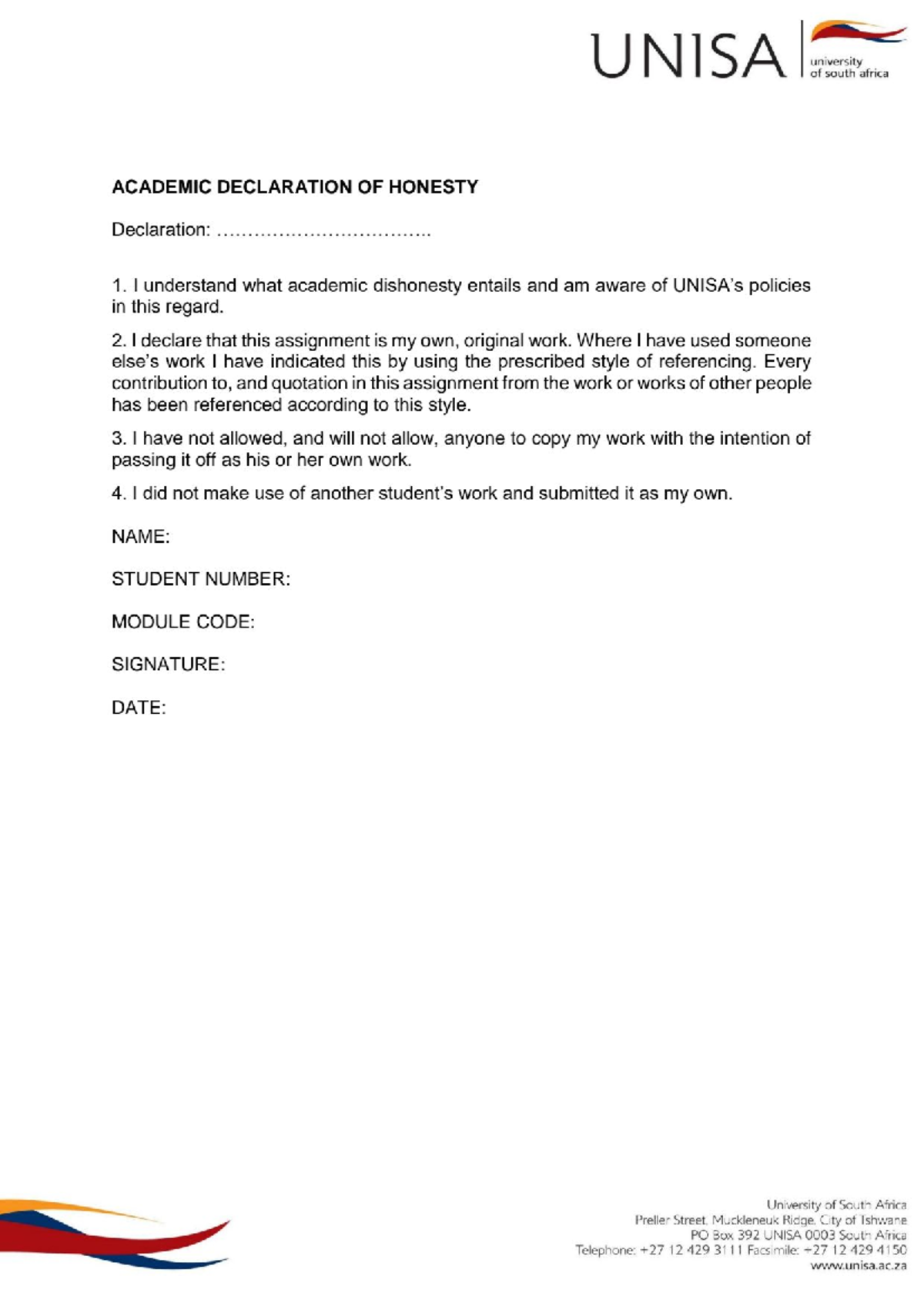 Academic Declaration OF Honesty 376c2435794 b8aa5c544353 d8cc97efb ...