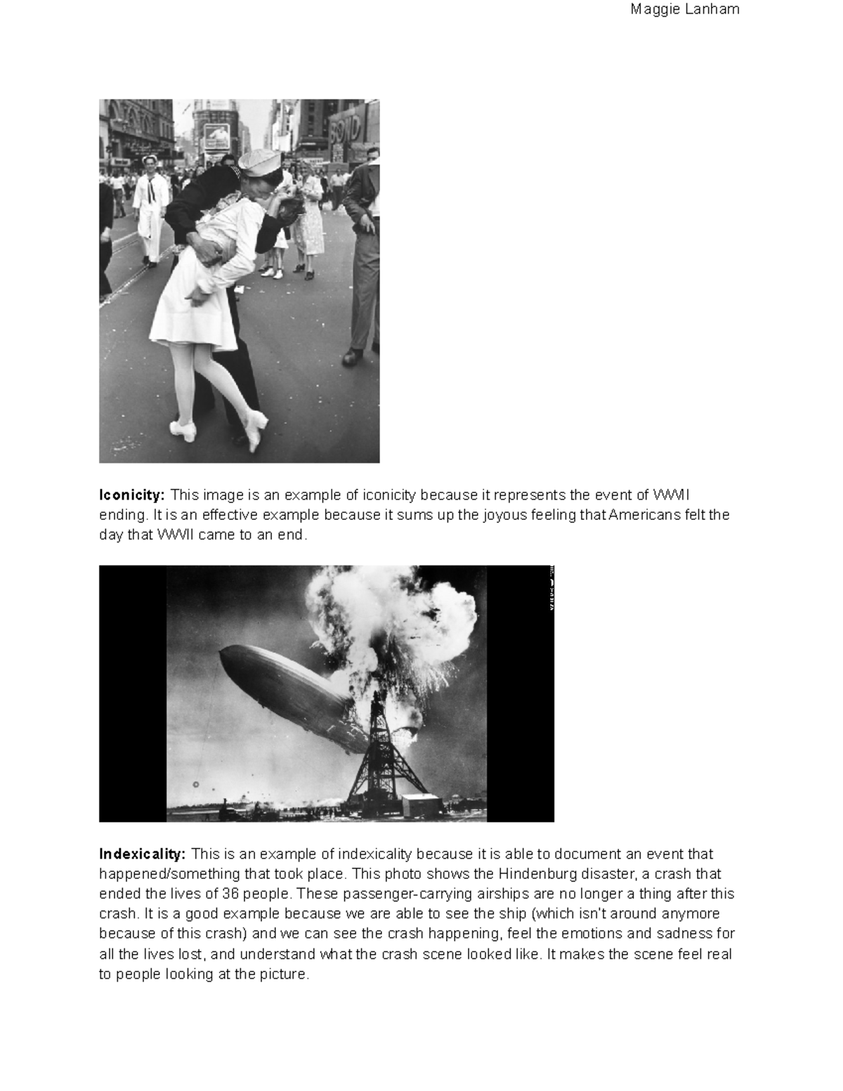 Visual Persuasion - Maggie Lanham Iconicity: This image is an example ...