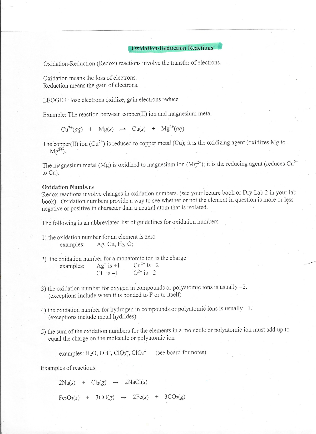Scan 20230503 - Lecture notes for General Chemistry 111 - CHM 111 - Studocu