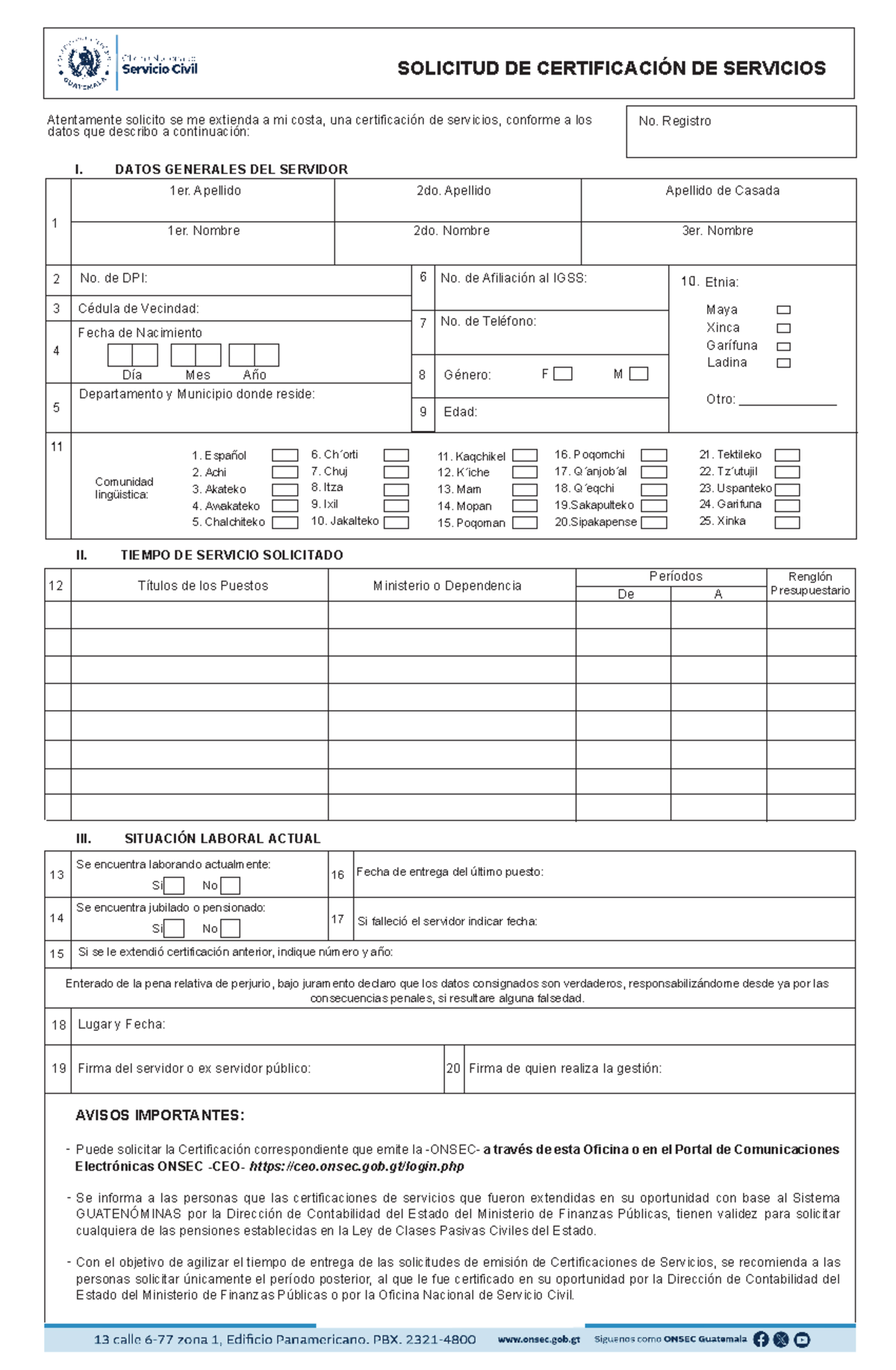 Formulario-Certificacion-de-Servicios-editable-2024 - SOLICITUD DE ...