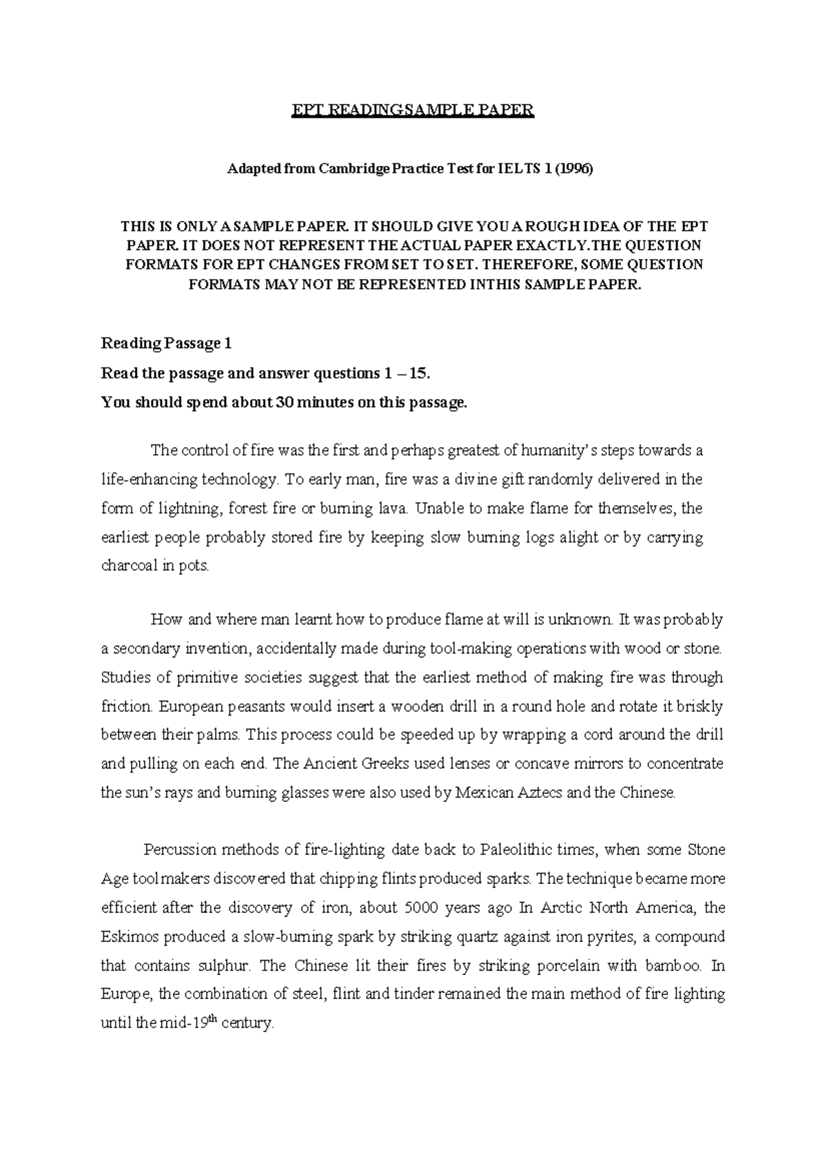 V2 EPT Sample Paper Reading EPT READING SAMPLE PAPER Adapted From v2-ept-sample-paper-reading-ept-reading-sample-paper-adapted-from