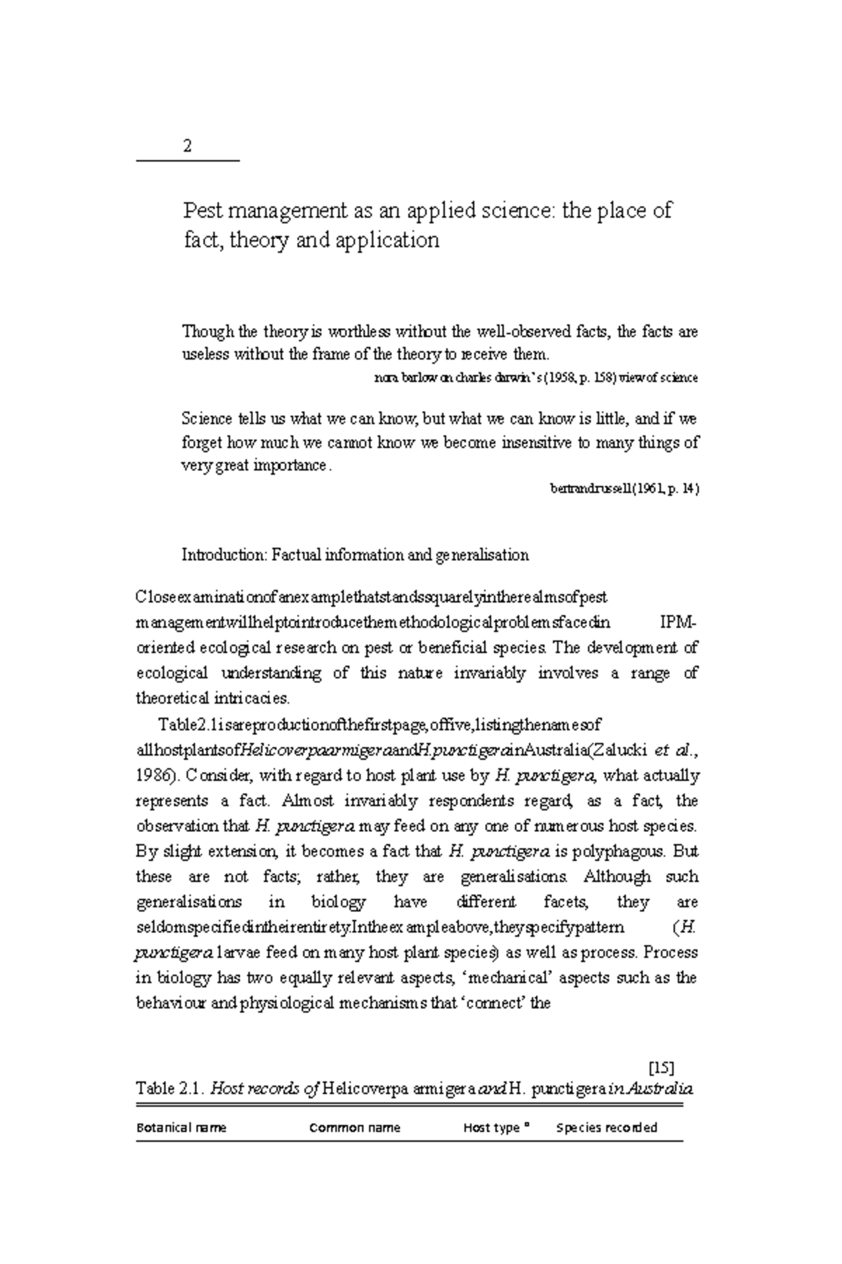 Pest Management as an applied sciencebthe place of fact theory and ...