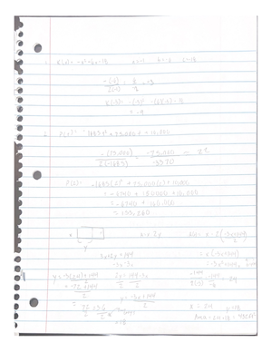 Exam 1 Scratch paper - MATH 121 - Studocu