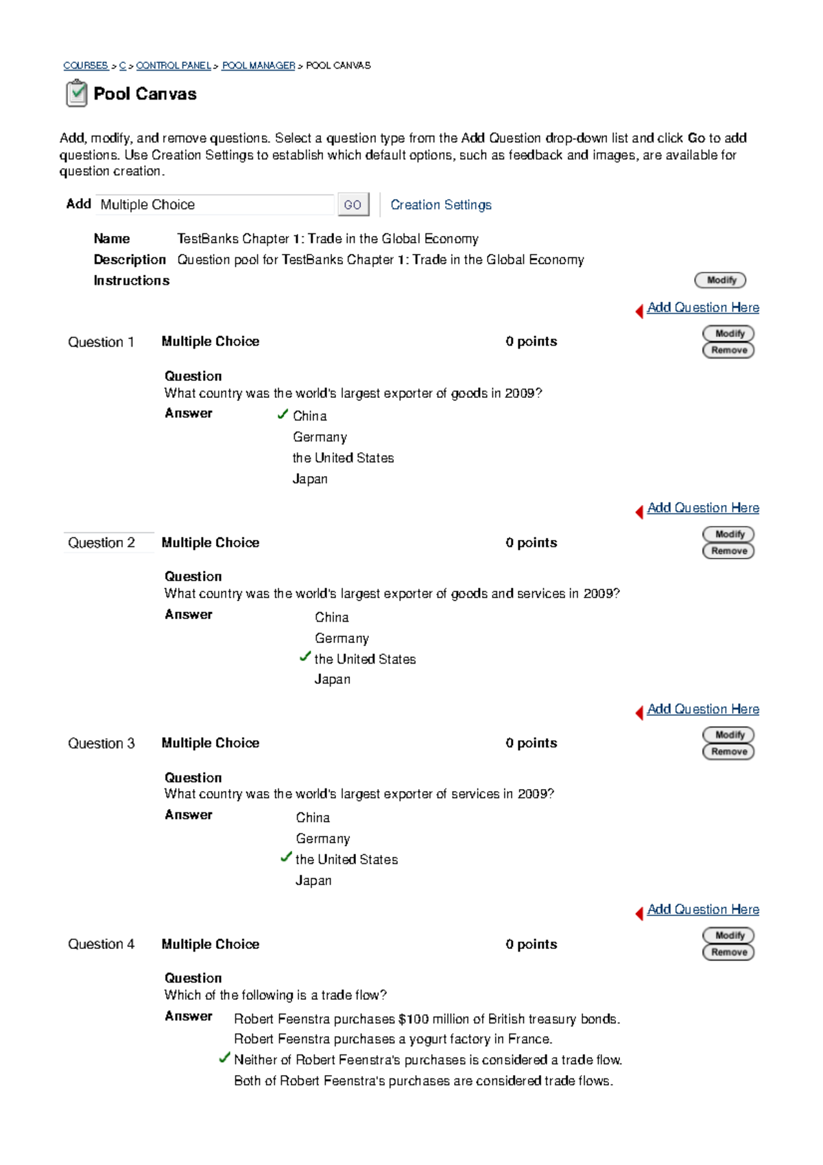 Test 2018, questions and answers - COURSES > C > CONTROL PANEL > POOL ...