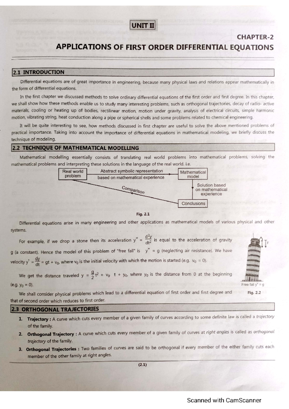 Unit II applications of first order differential equations - UNIT II APPLICATIONS OF FIRST ORDER ...