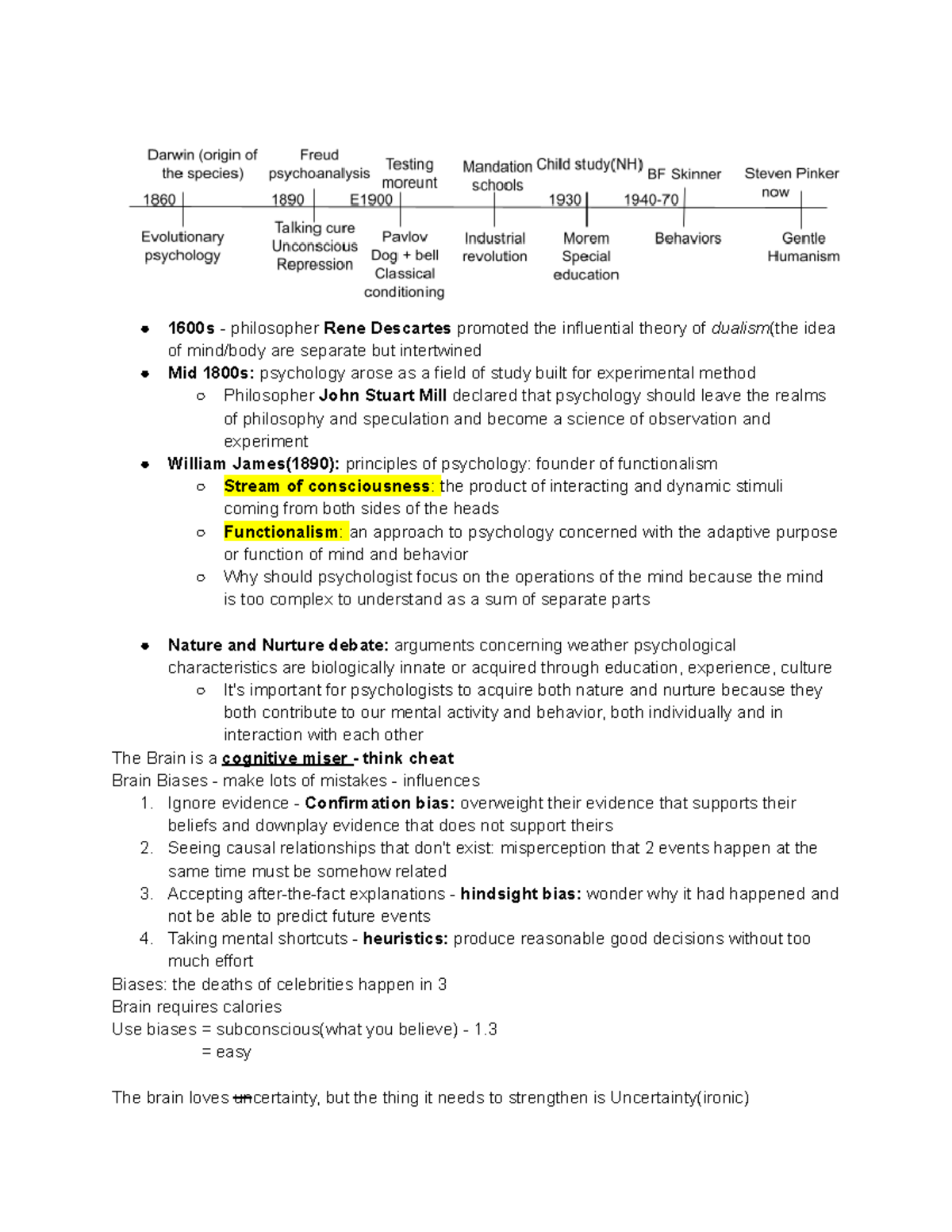 Psyc - exam 1 - Important lecture notes on psychological science ...