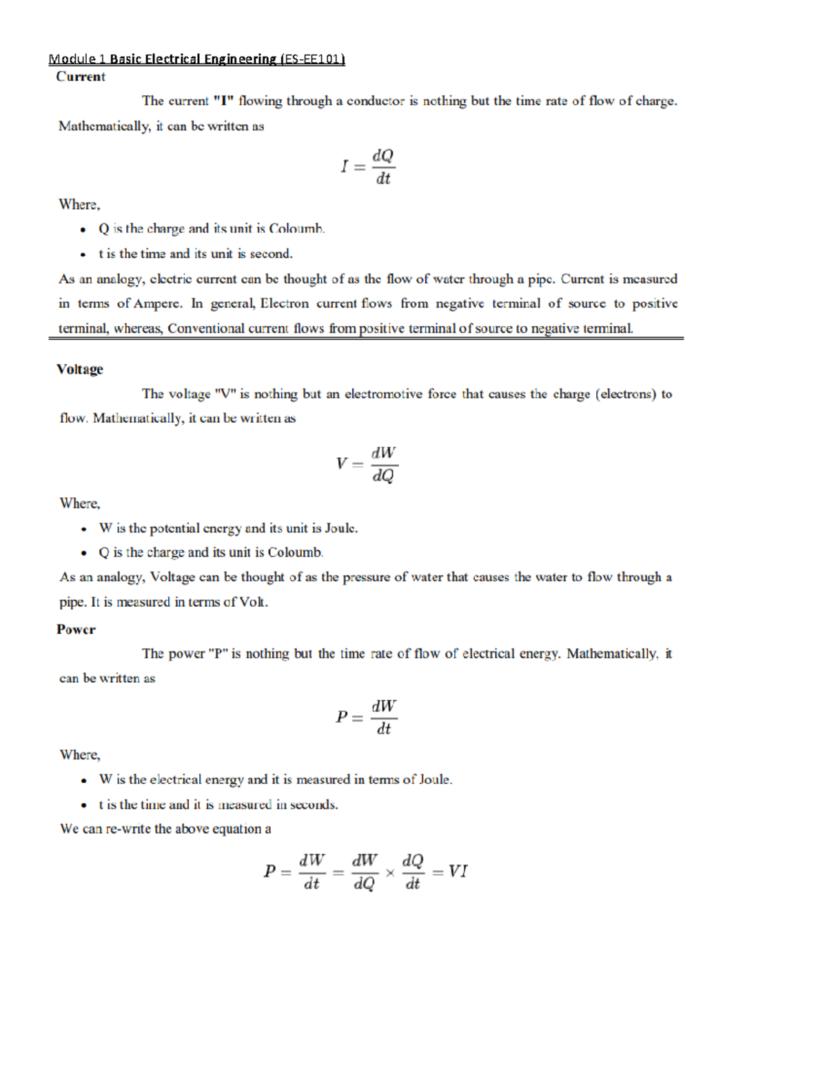 DC Module Notes - Electrical Engineering - Studocu