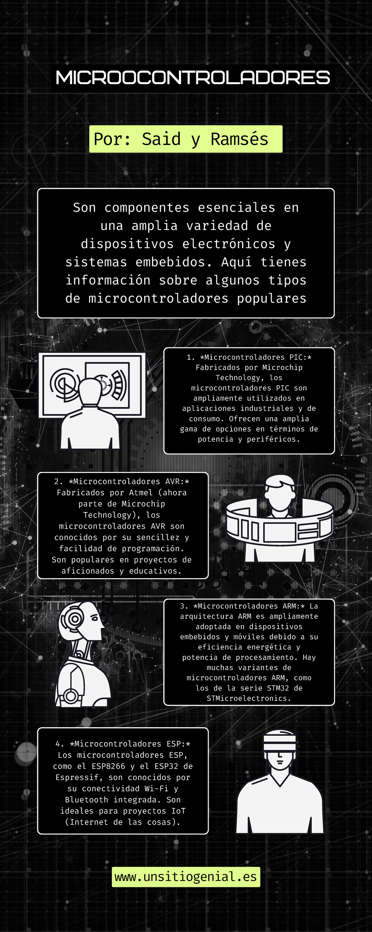 Info microo - microocontroladores Por: Said y Ramsés Son componentes ...