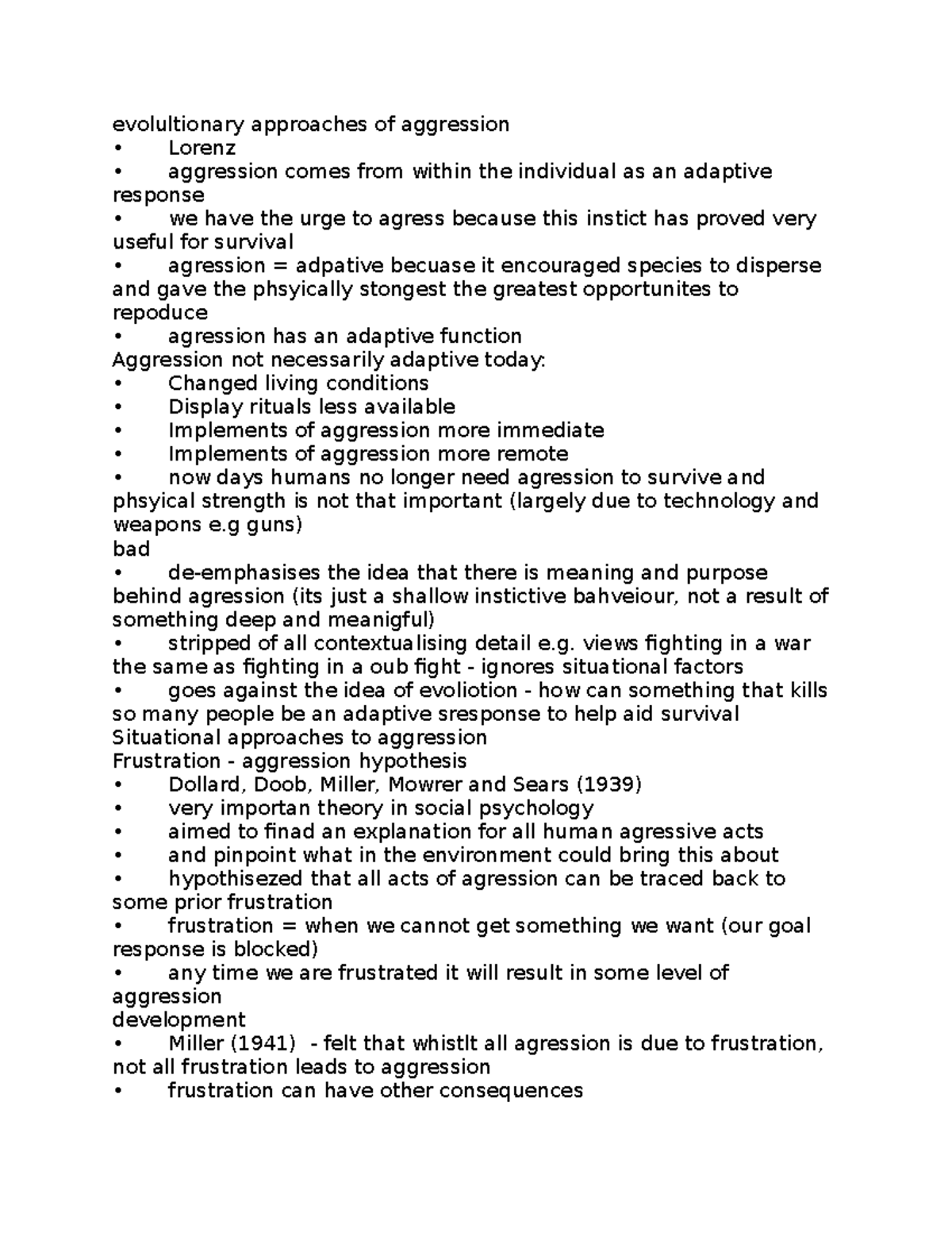 Social psychology - aggression and intergroup conflict - evolultionary ...