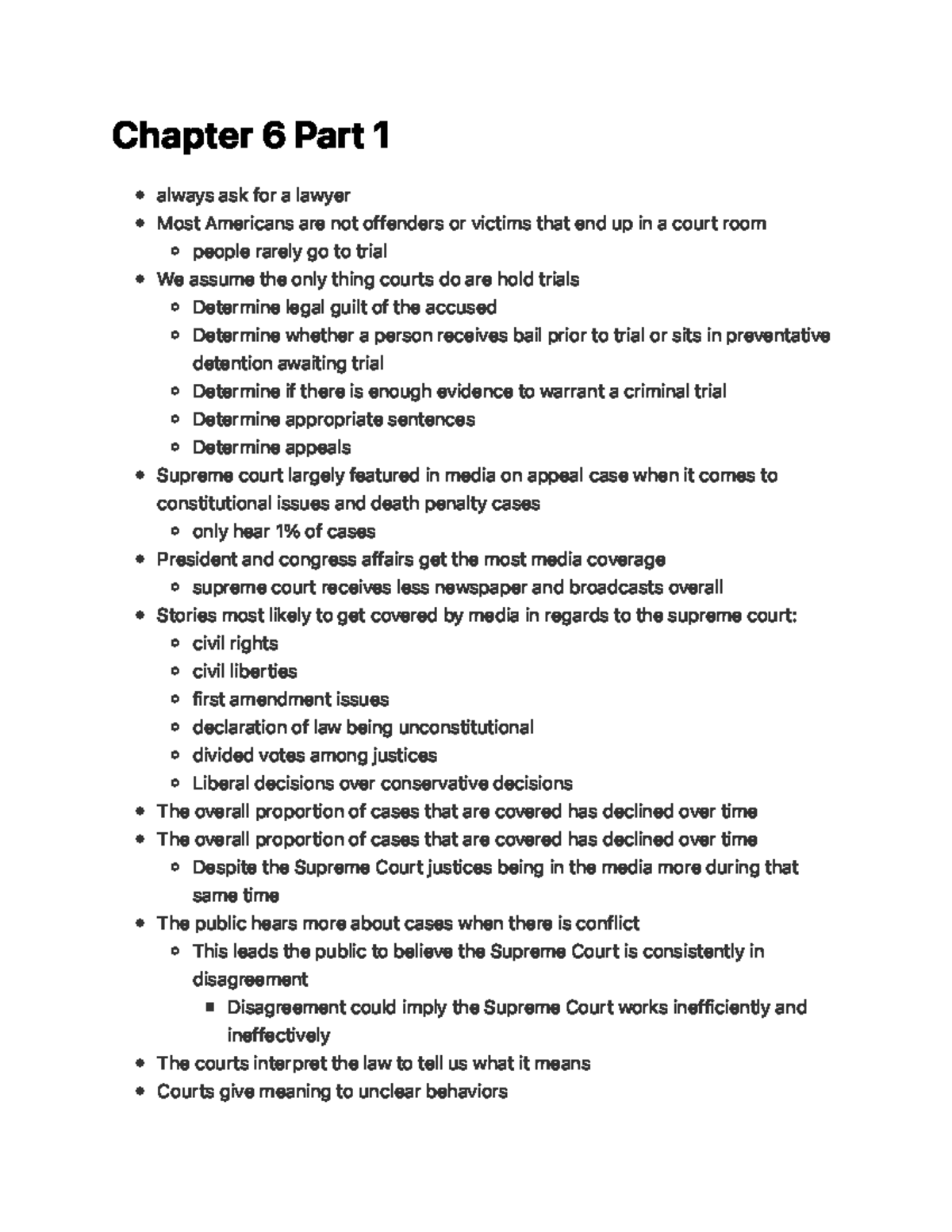 Chapter 6 Part 1 - all notes are taken from a verbal lecture - C h a p ...