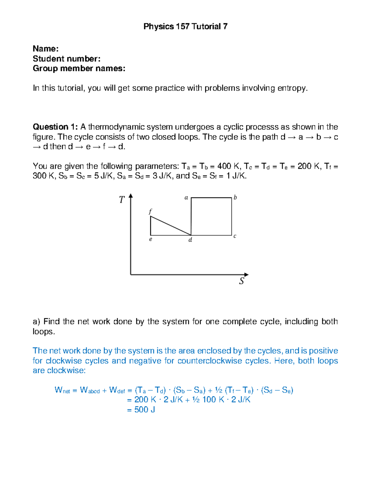Tutorial 7sol - Name: Student number: Group member names: In this tutorial, you will get some ...
