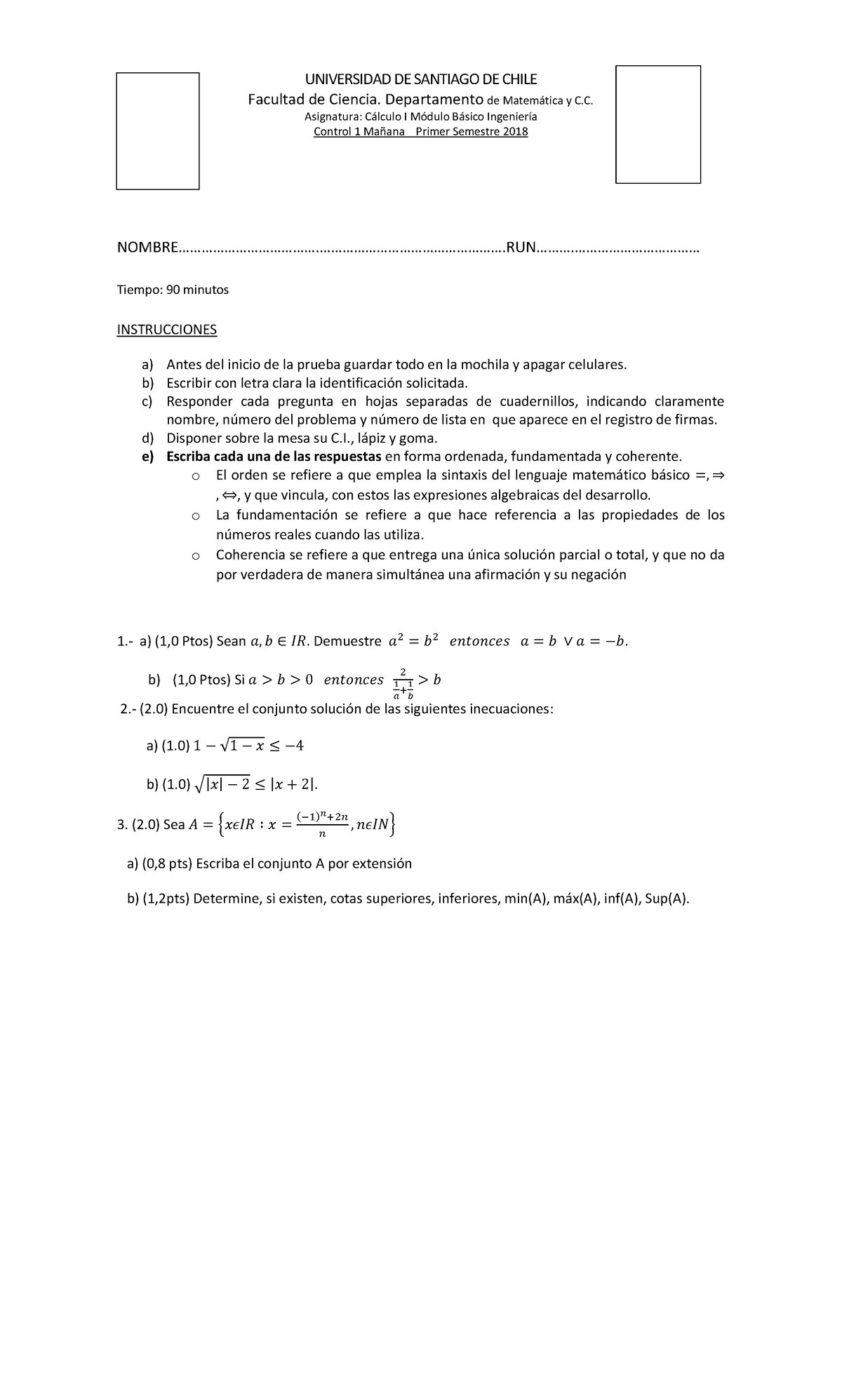 Examen 30 Marzo 2018, preguntas y respuestas - Warning: TT: undefined function: 32 Warning: TT ...