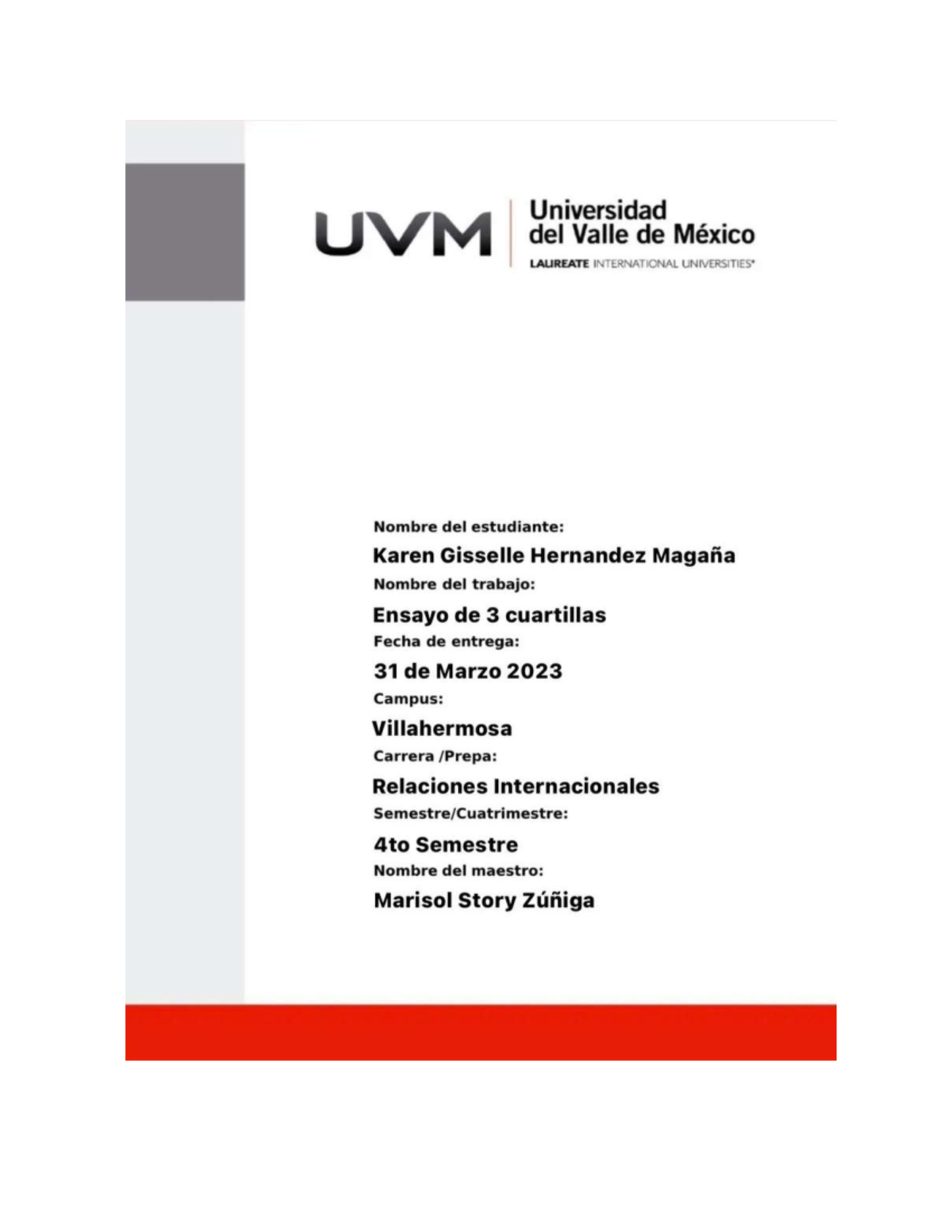 Ensayo de 3 cuartillas - kmskc - Studocu