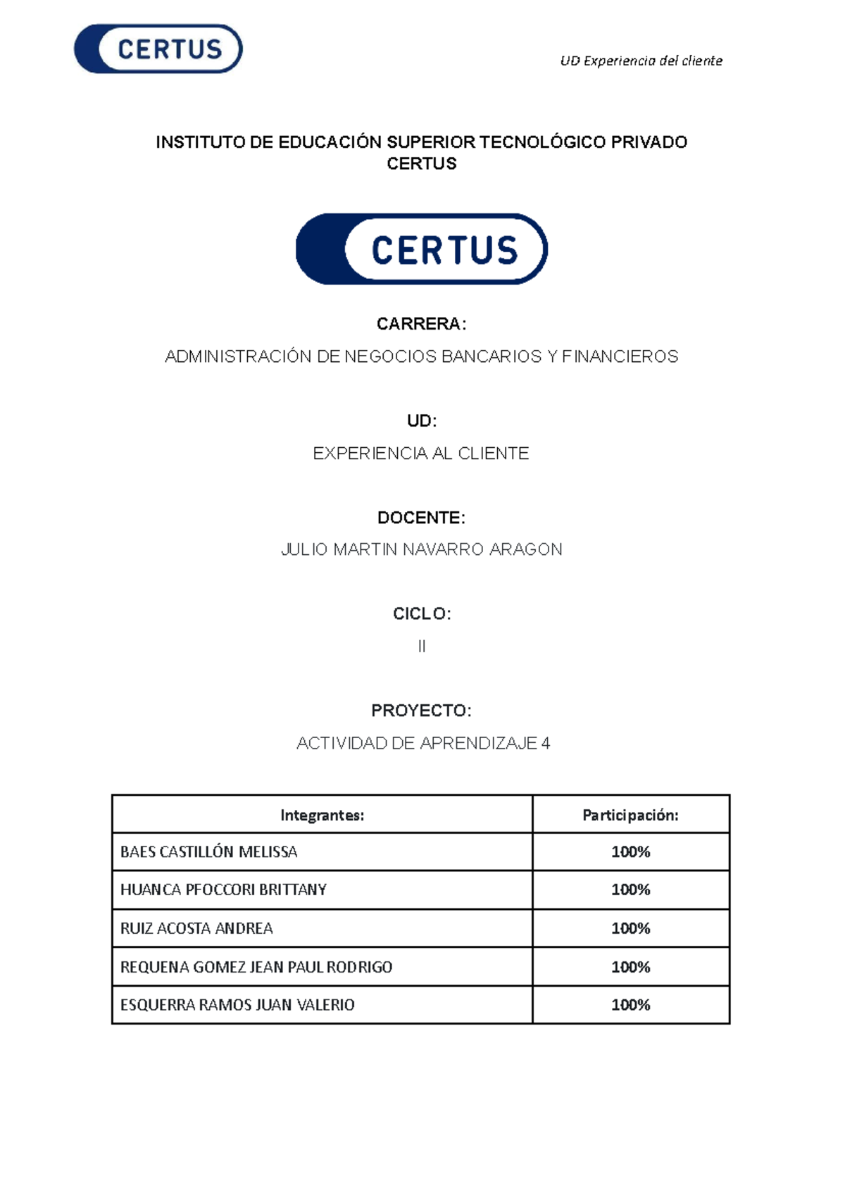 Grupo 4 - Evidencia 4 - INSTITUTO DE EDUCACIÓN SUPERIOR TECNOLÓGICO ...