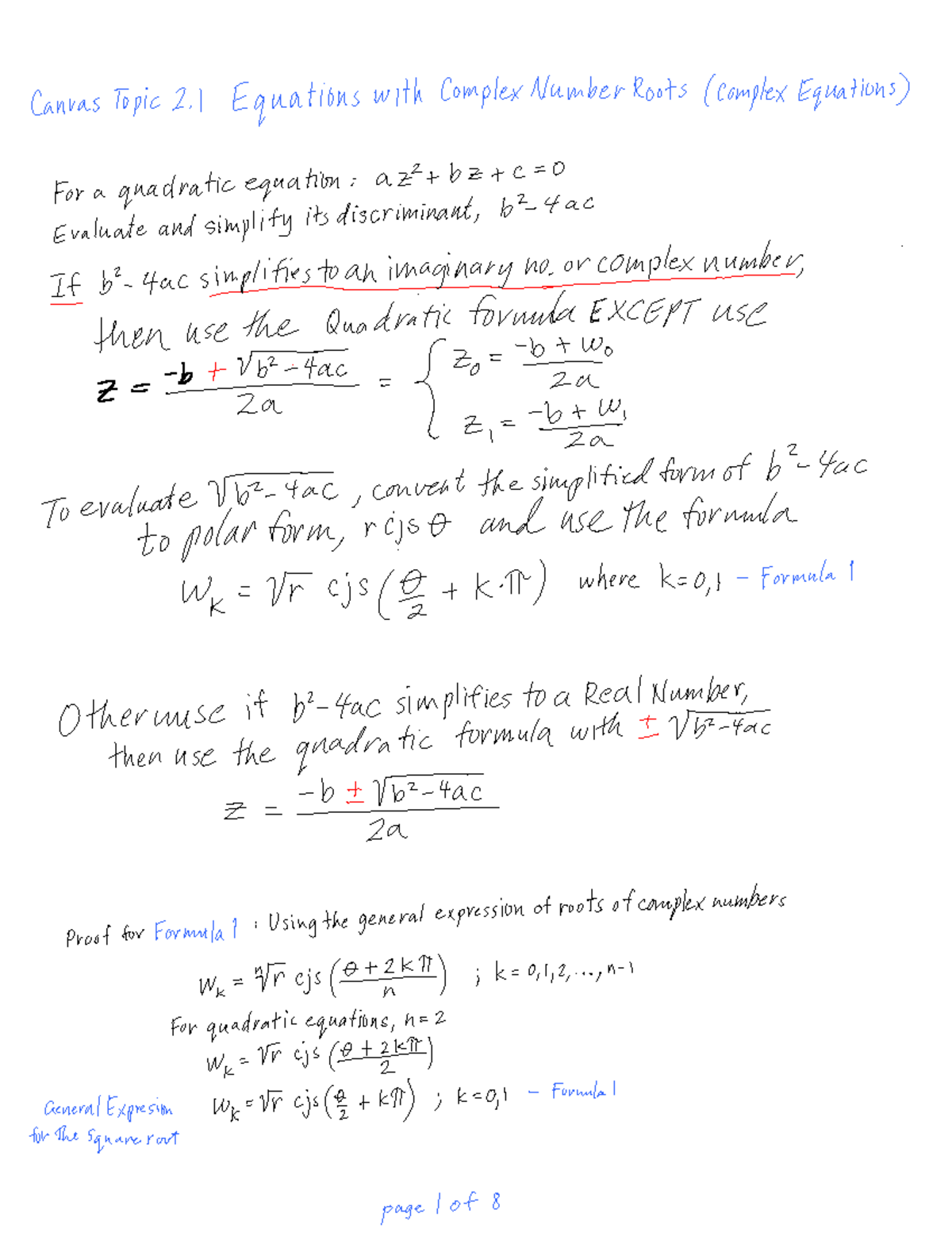 2022-08-23 Equations with Complex Number Roots - ver. 2 - BS-Civil ...