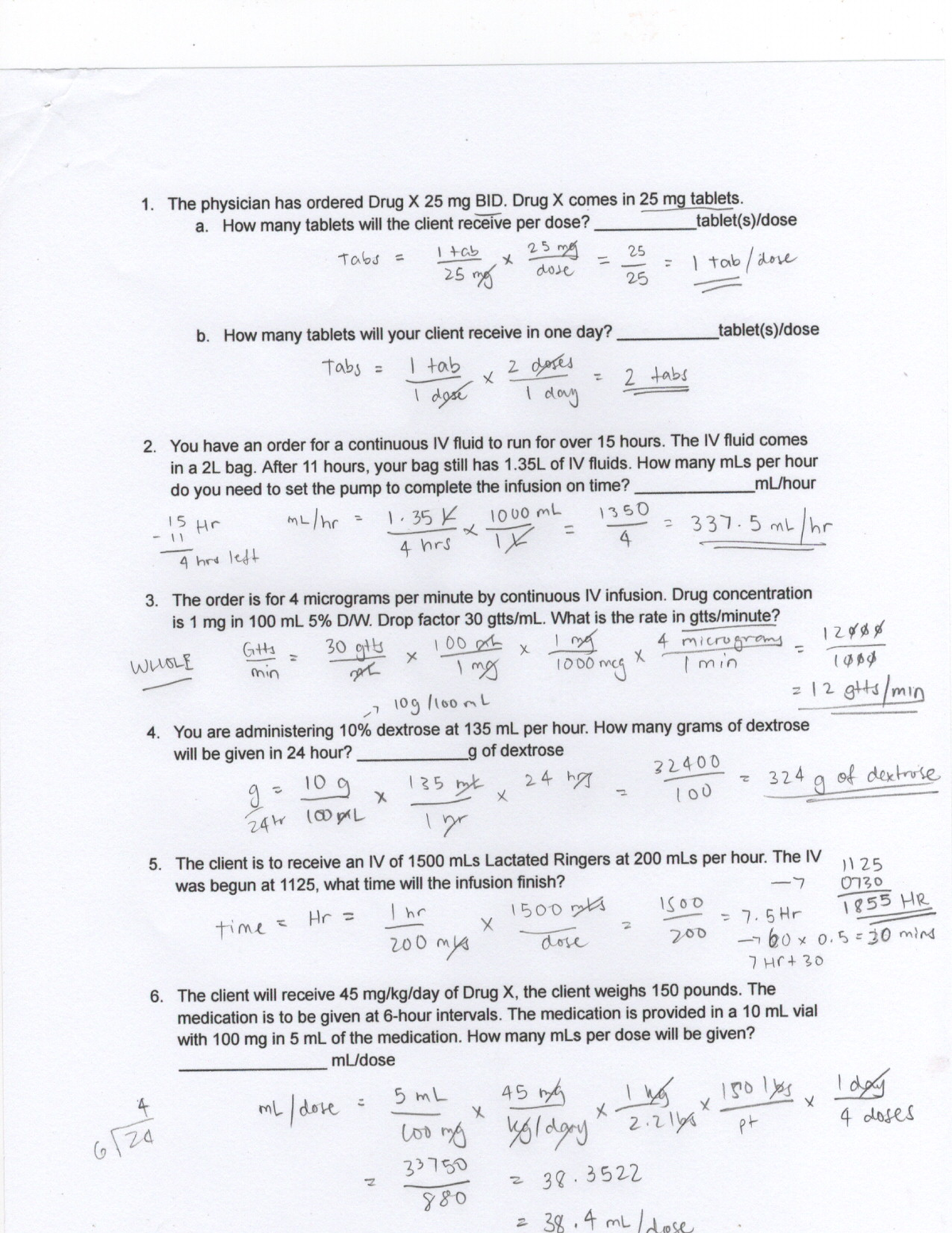 Math-01-combined - Math Problems practice answers - NURS 1100 - Studocu