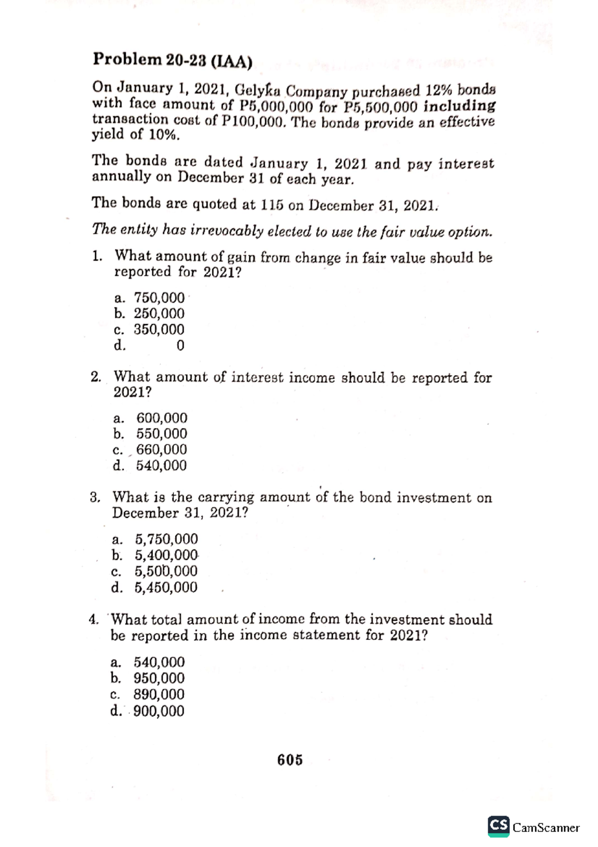 Problem 20 - Intermediate Accounting (Volume One) 2021 Edition By: Valix - Accountancy - Studocu