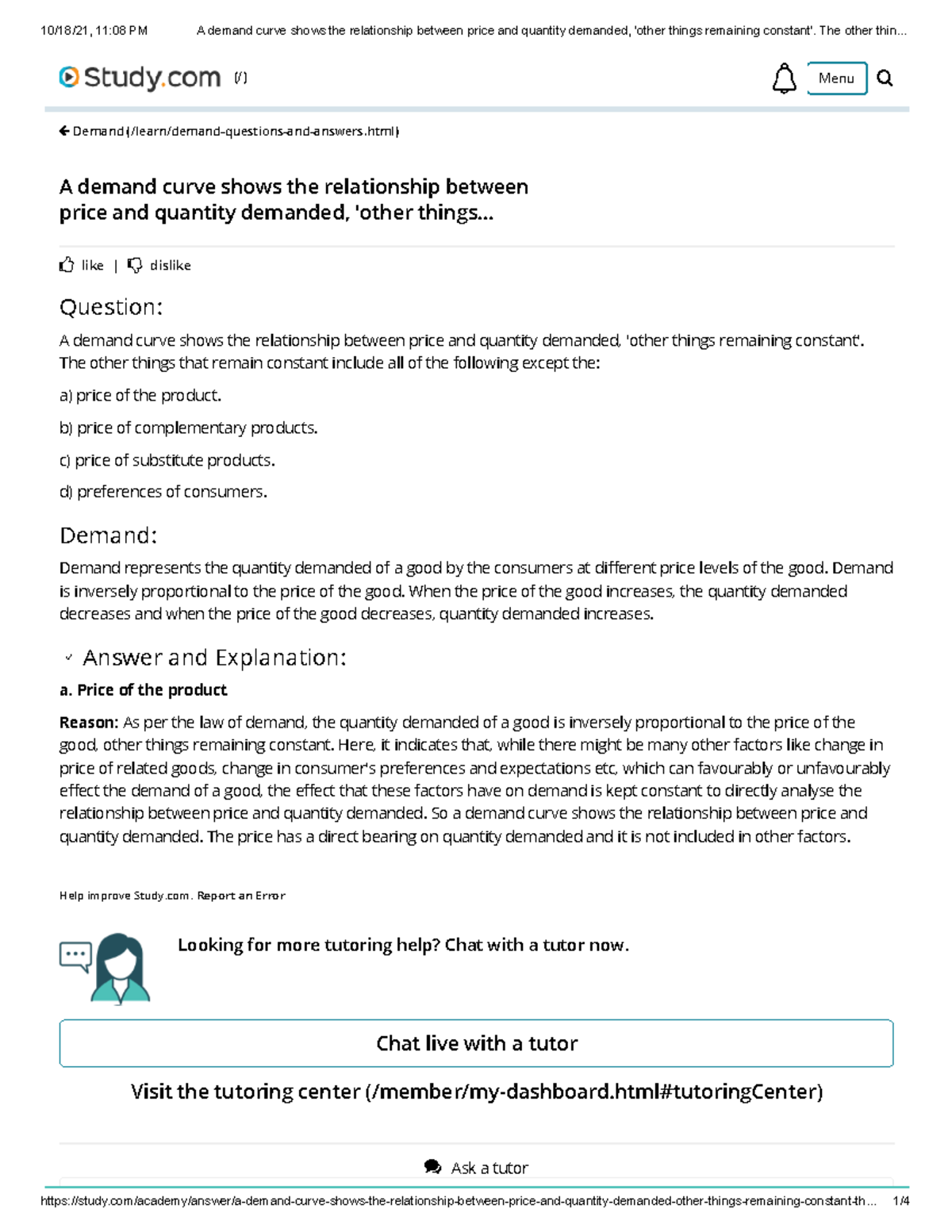 Ademan~1 - chegg solutions - ï Demand (/learn/demand-questions-and ...