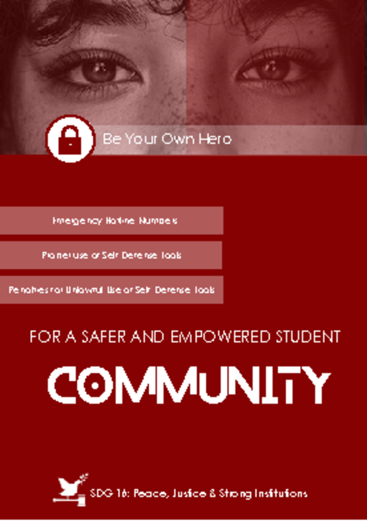 Mini-notebook - ........ - Be Your Own Hero COMMUNITY ####### SDG 16 ...