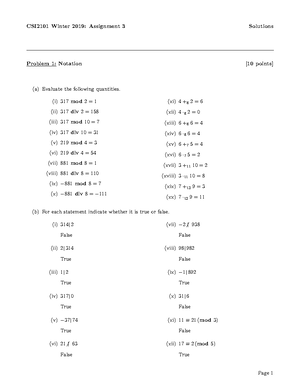 24MS - Practice midterm - CSI 2101 B/C: Discrete Structures Midterm Exam Solutions University of ...