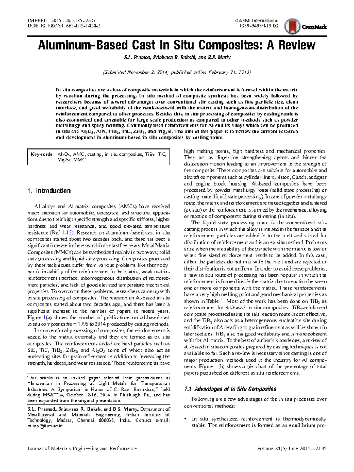 Al-based Cast Insitu Composite-A review - Aluminum-Based Cast In Situ ...