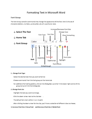 Editing text in ms word - Lecture notes 1.3.2021 - Editing Text in ...