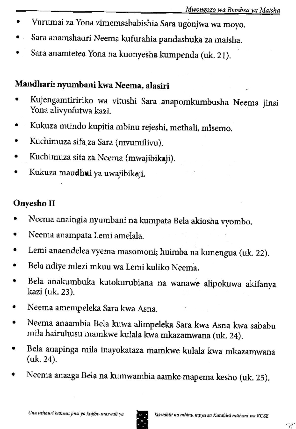 Bembea 9 - BEMBE YA MAISHA - Mwongozo wa Bembea ya Maisha Vurumai za ...