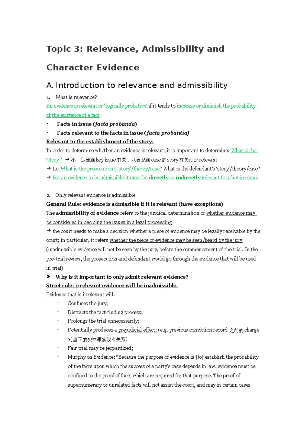 Topic 3 - Lecture given by Dr.Stephenson Chow, transcribed from lecture ...