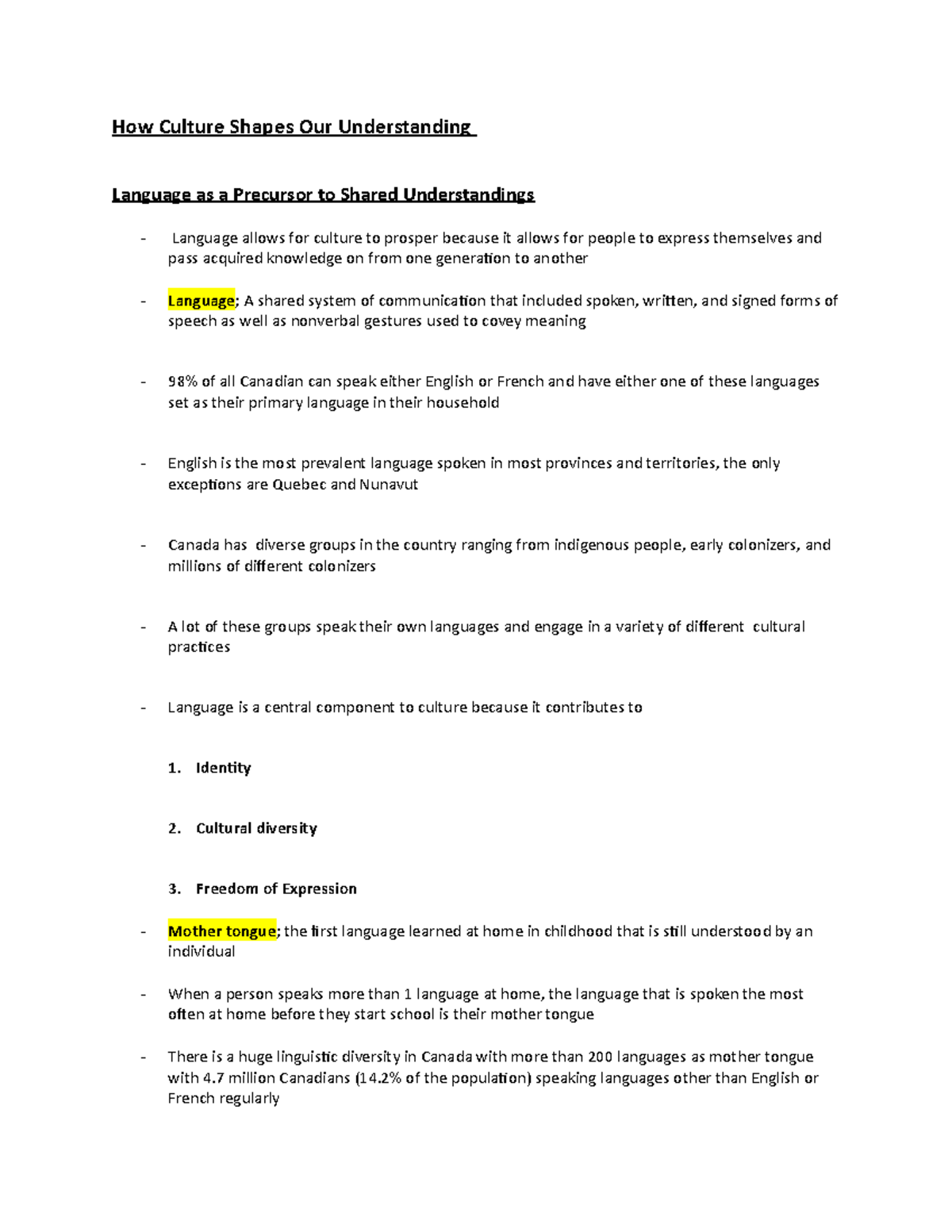 How Culture Shapes Our Understanding - How Culture Shapes Our ...