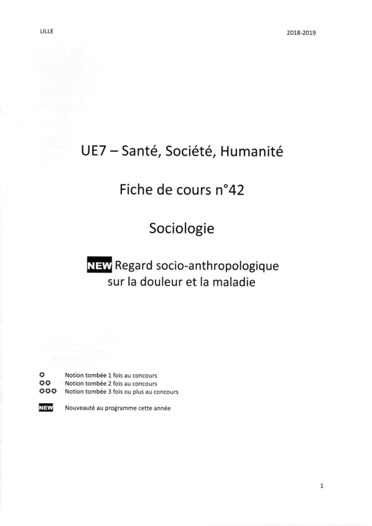FC42 regard socio-anthropologique sur la douleur et la maladie ...