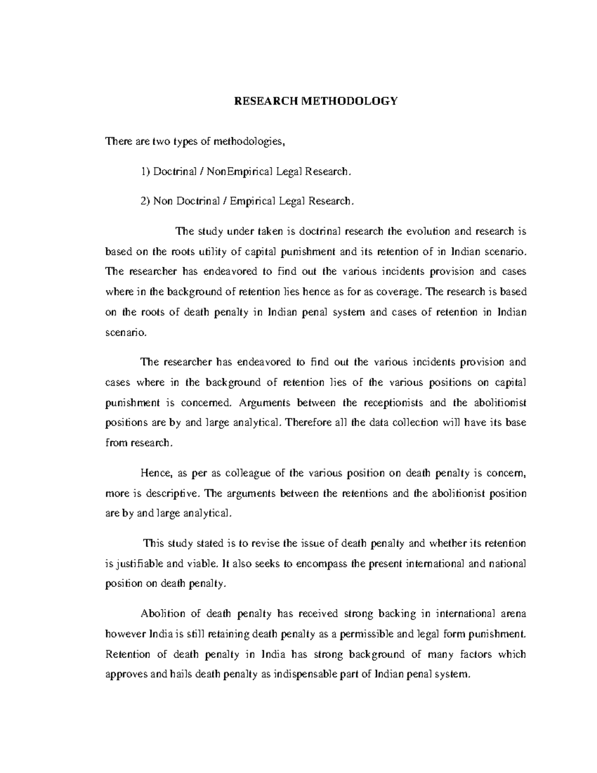 06 methodology - Research - RESEARCH METHODOLOGY There are two types of ...