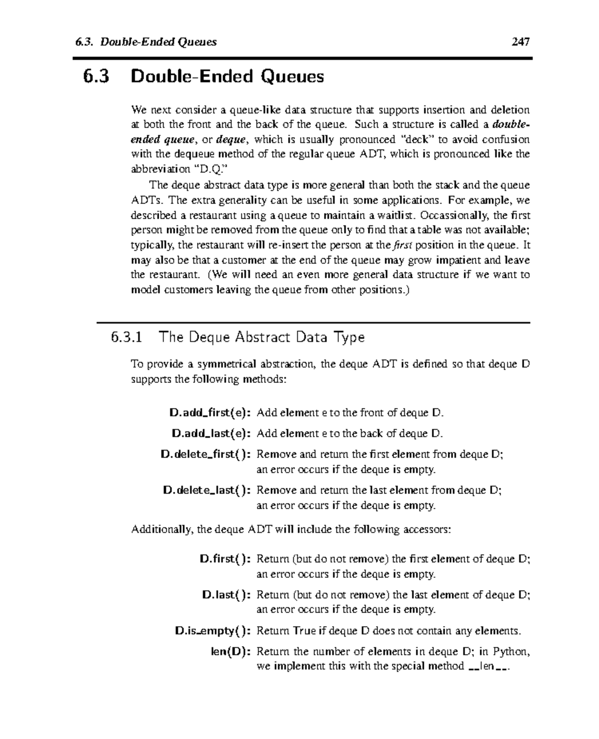 Double Ended Queues Ini Adalah Materi Pada Mata Kuliah Dasar Pemrograman Jurusan Matematika