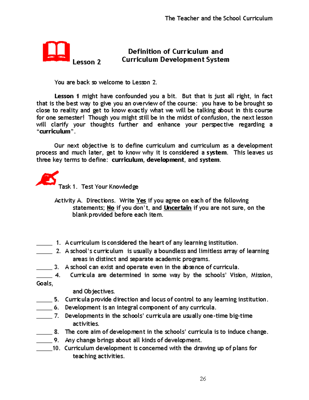 Module-1 Lesson-2 - Module-1 Lesson-2 - You are back so welcome to ...