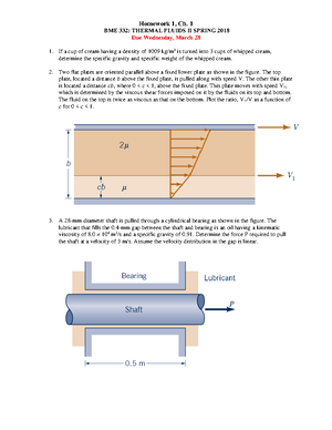 HW8Ch8910 - Homework 8, Ch, 9 & 10 BME 332: THERMAL FLUIDS II SPRING ...