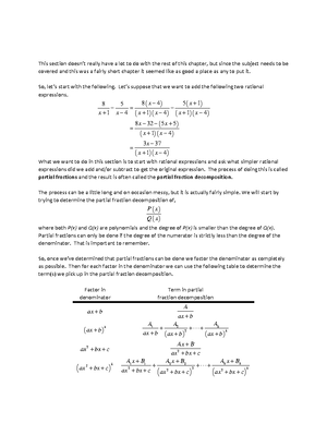 Homework answer 4 .1 Section - Chapter 4 Homework Answer Exercises 1 ...