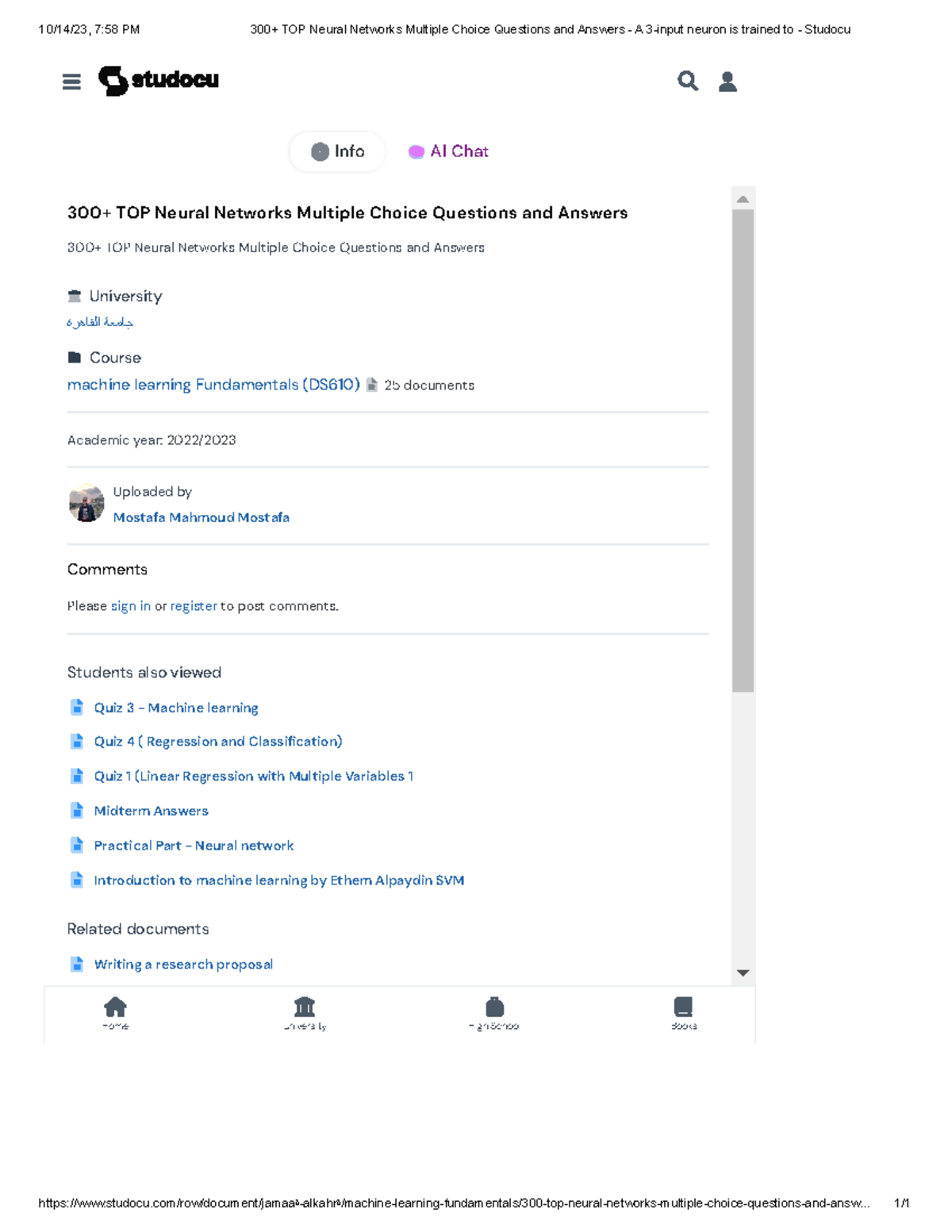 300+ TOP Neural Networks Multiple Choice Questions and Answers - A 3-input neuron is trained to ...