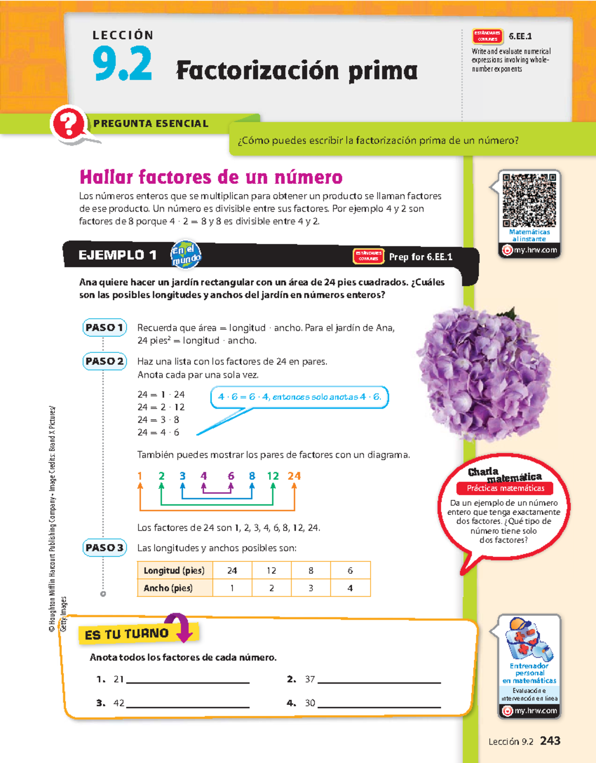 Factorizacion - ensayos simce - ? Matemáticas al instante my.hrw 1 2 3 ...