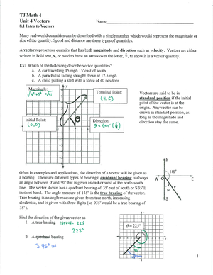 Trigonometry Practice Test with Explained Answers - TJ Math 4 Unit 2 ...