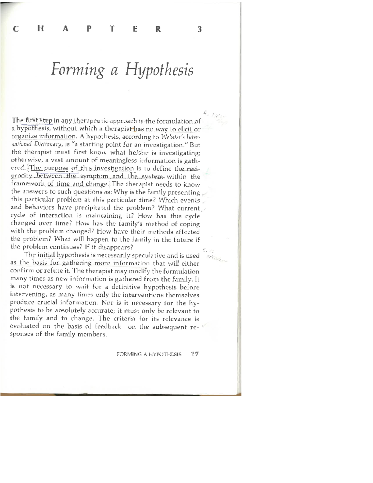 Forming a Hypothesis Papp+Ch - FS 5853 - Studocu