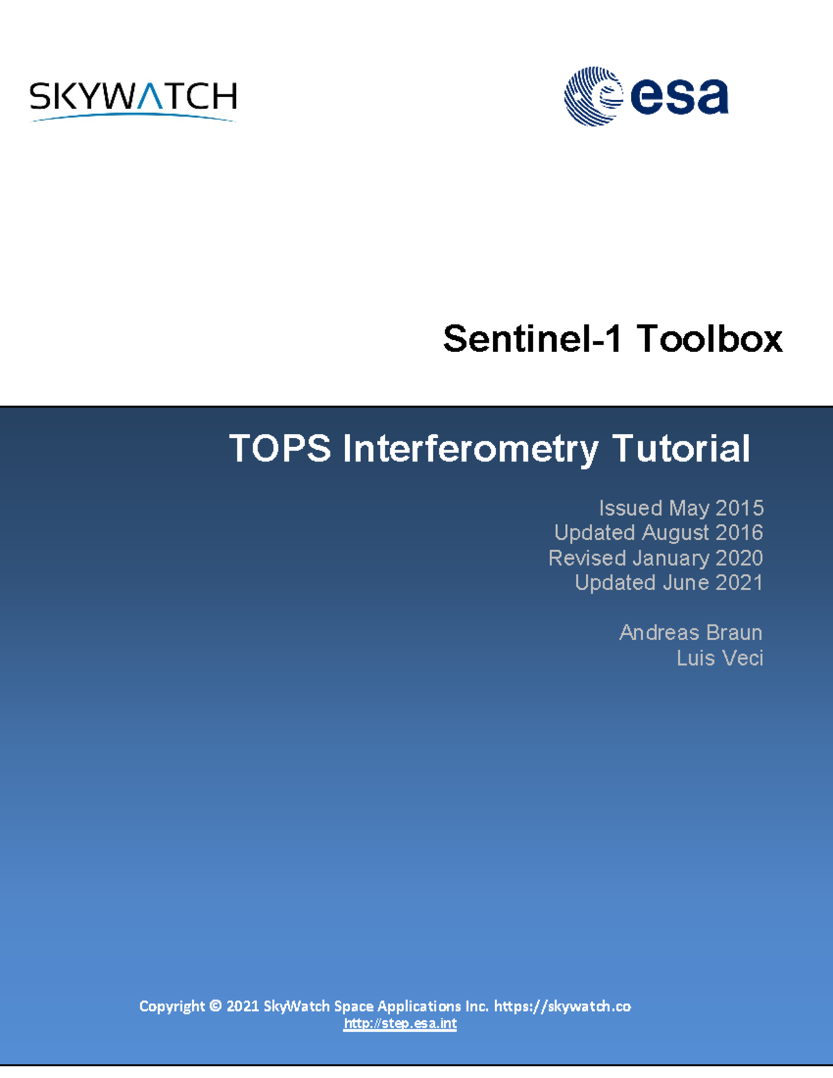 S1TBX Topsar Interferometry with Sentinel-1 Tutorial v2 - Sentinel- 1 ...