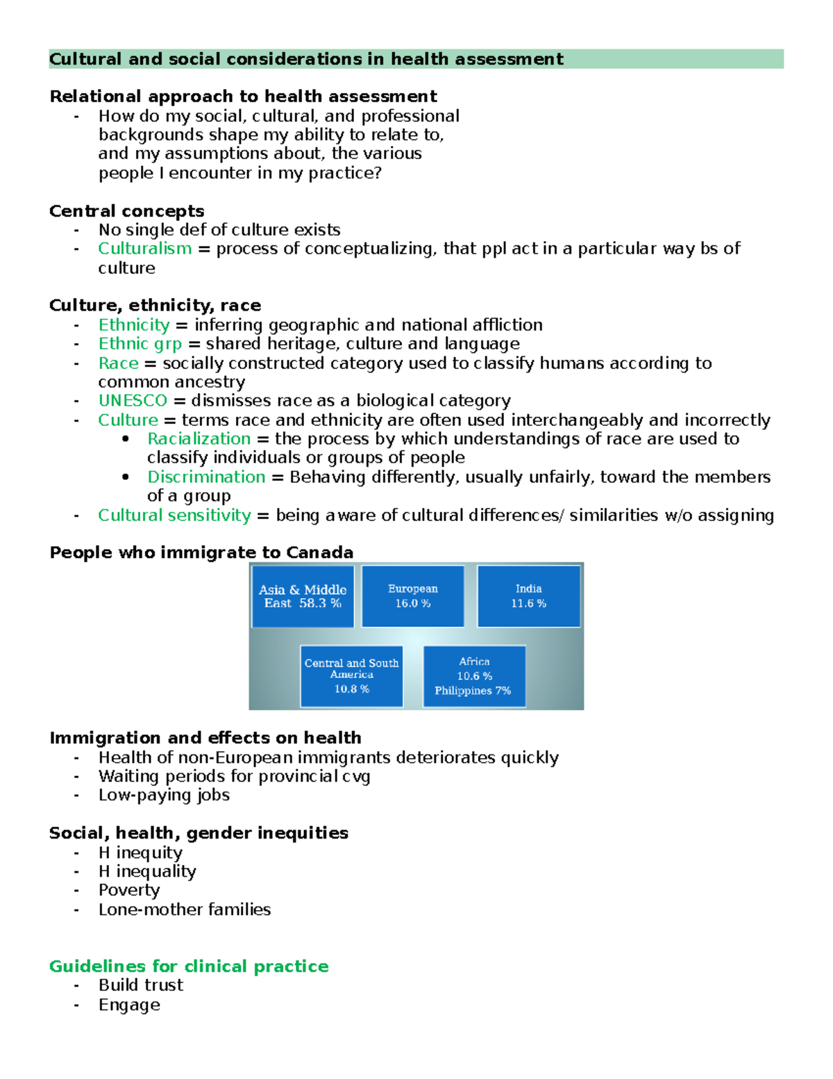 3. Cultural and social considerations in health assessment - Cultural ...