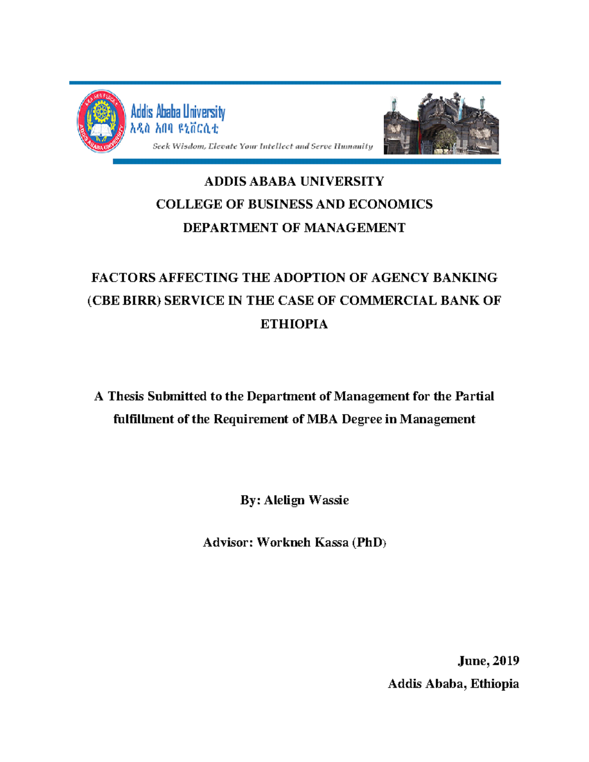Alelign Wassie - hhhhhhhhhhhhhhhhhhh - i ADDIS ABABA UNIVERSITY COLLEGE ...