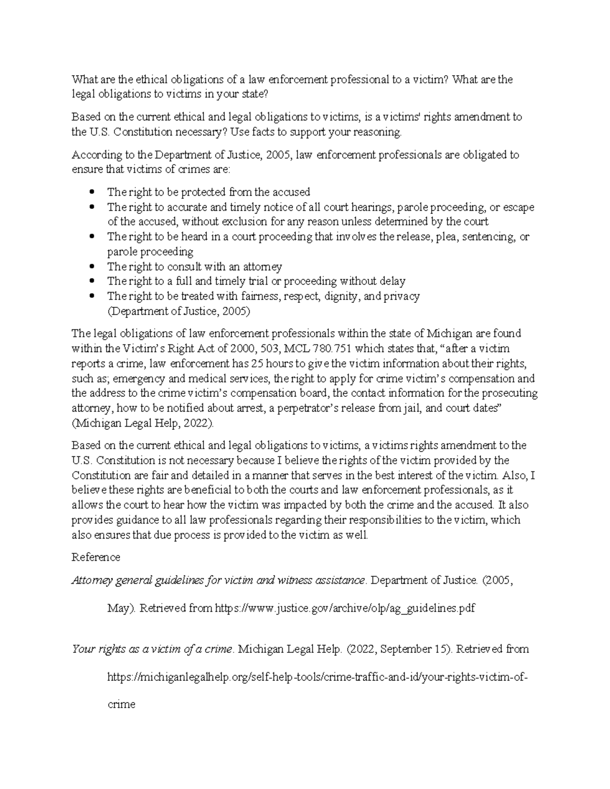 JUS- 455 Week 5 Blog - Coursework - What are the ethical obligations of ...