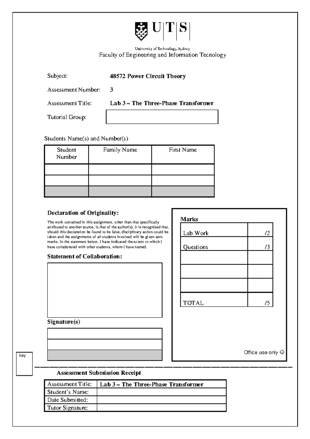 Lab 3 - The Three-Phase Transformer - ####### Faculty of Engineering ...