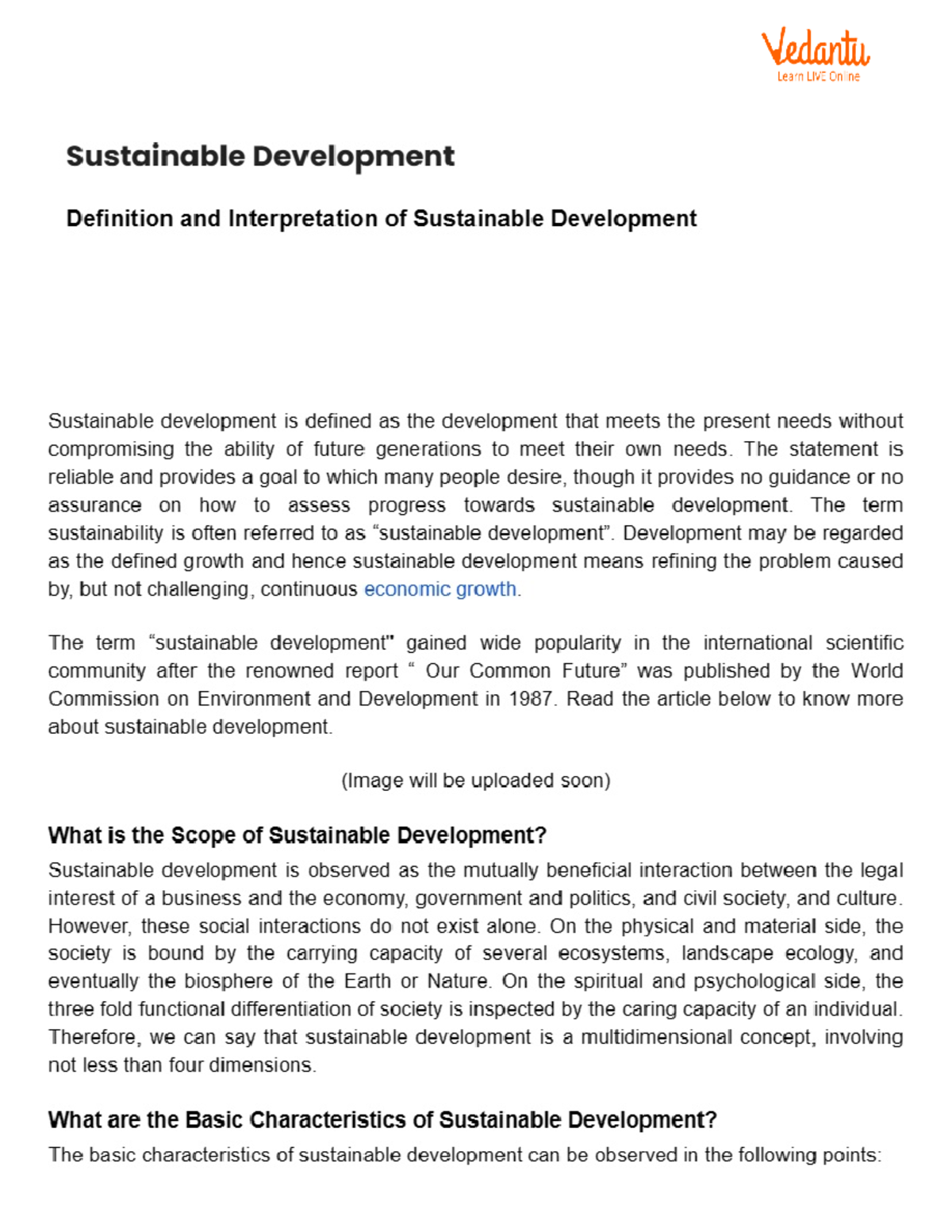 Sustainable Development - Development planning and Project Analysis ...