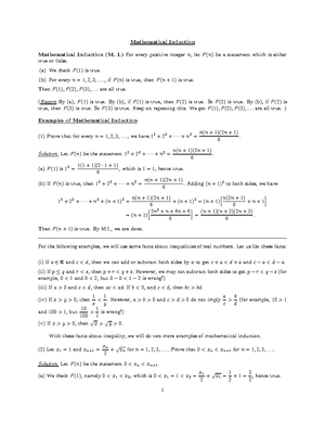 Mathematical Analysis MATH2033 Limit exercise - Existence of Limits - Studocu