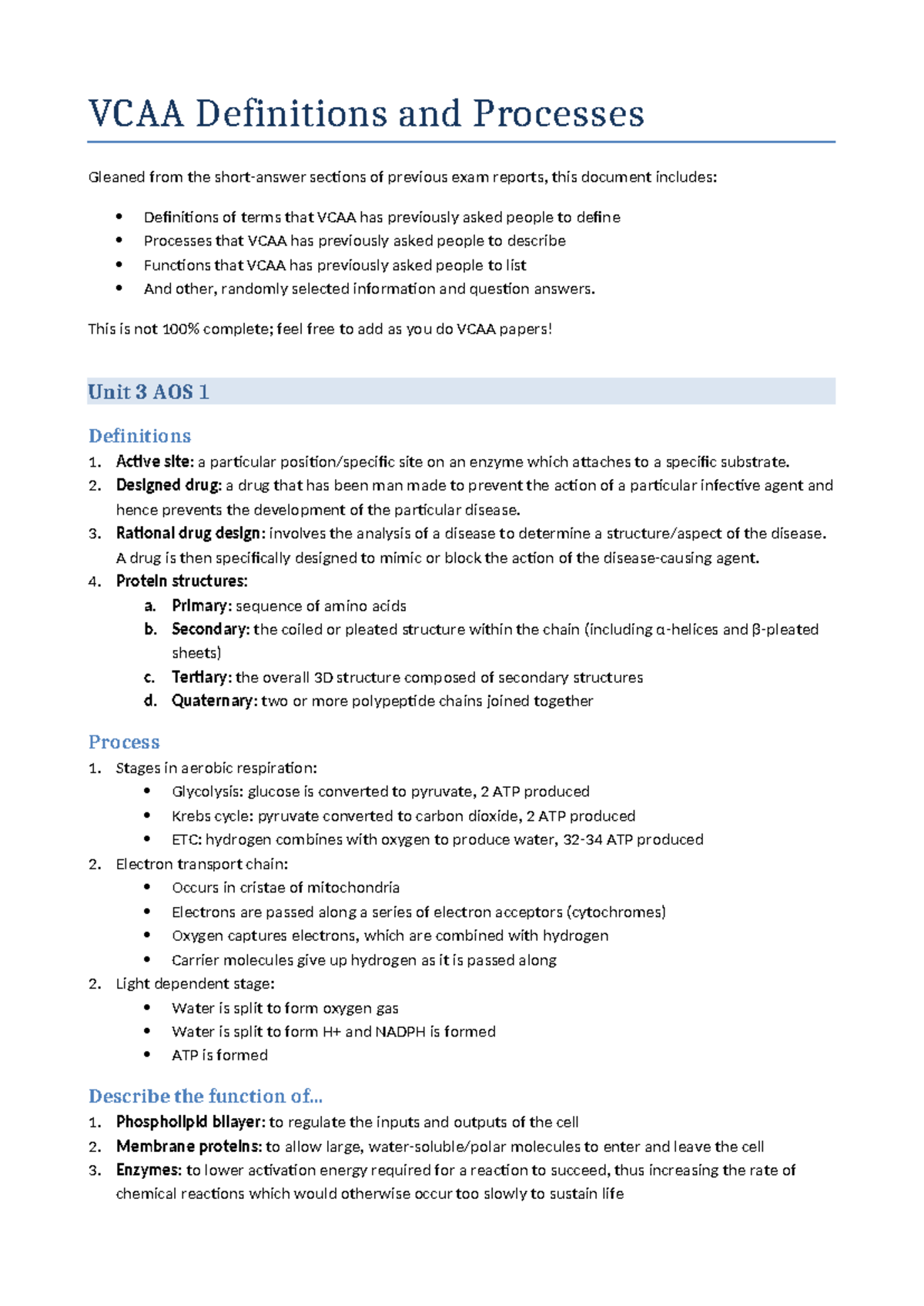 VCAA definitions and processes - VCAA Definitions and Processes Gleaned ...