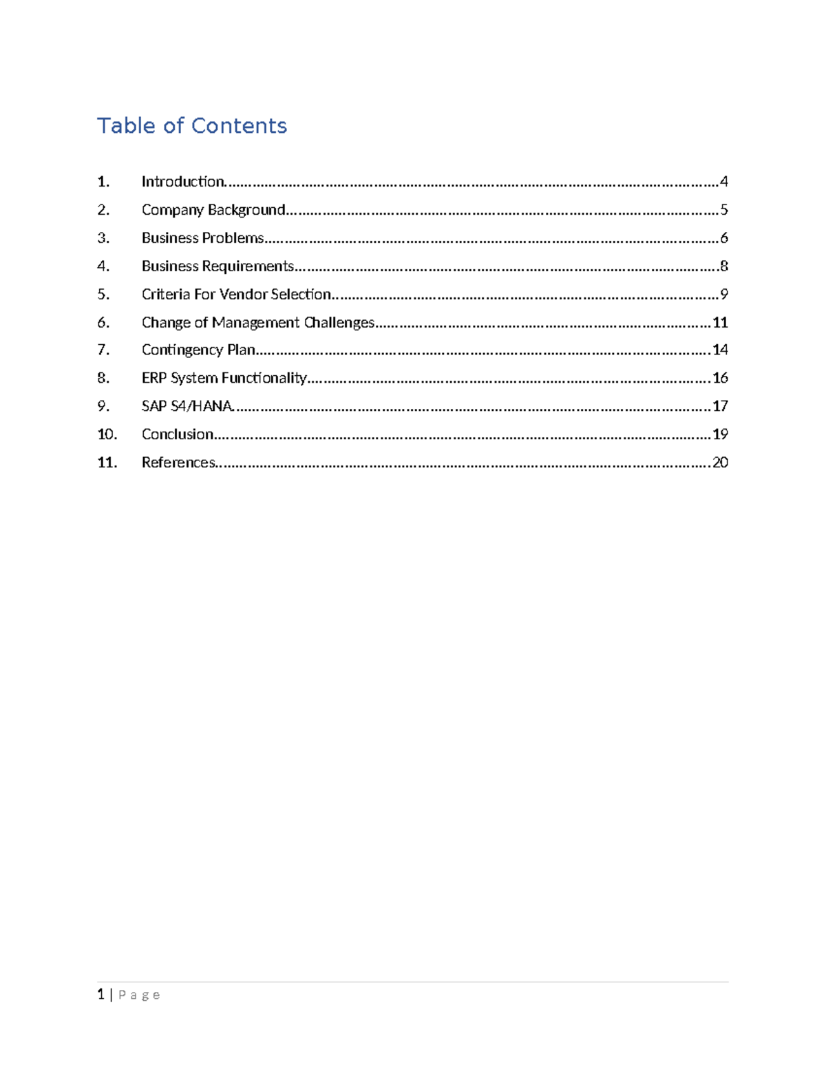 INF20012-Assignment 2 - Table of Contents - Studocu